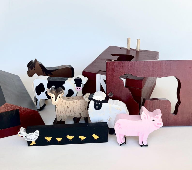3D Barn Puzzle, Barn Plan, Wood Puzzle, Puzzle, Barnyard Animal, Kids ...