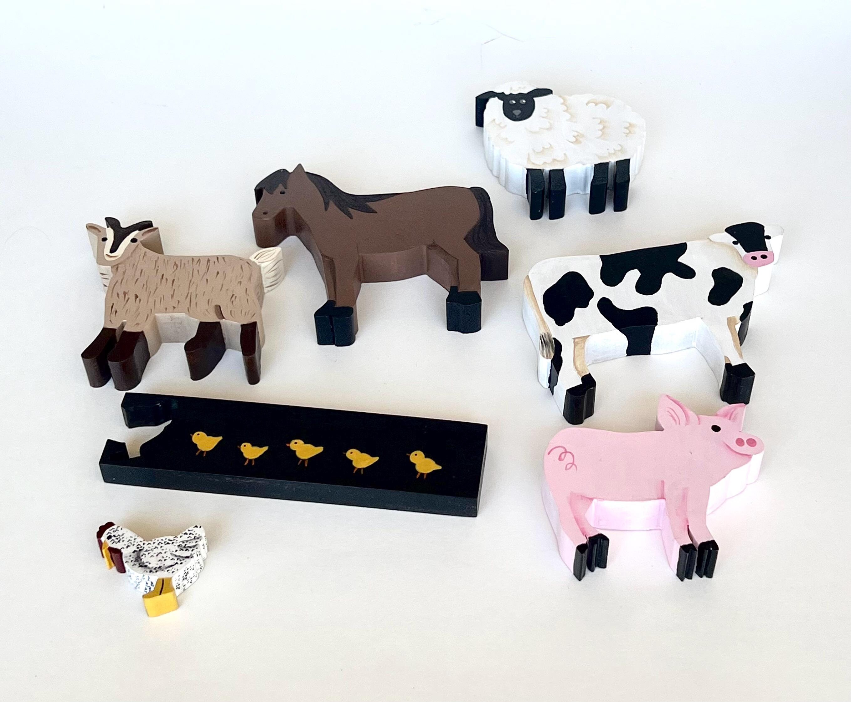 3D Barn Puzzle, Barn Plan, Wood Puzzle, Puzzle, Barnyard Animal, Kids ...