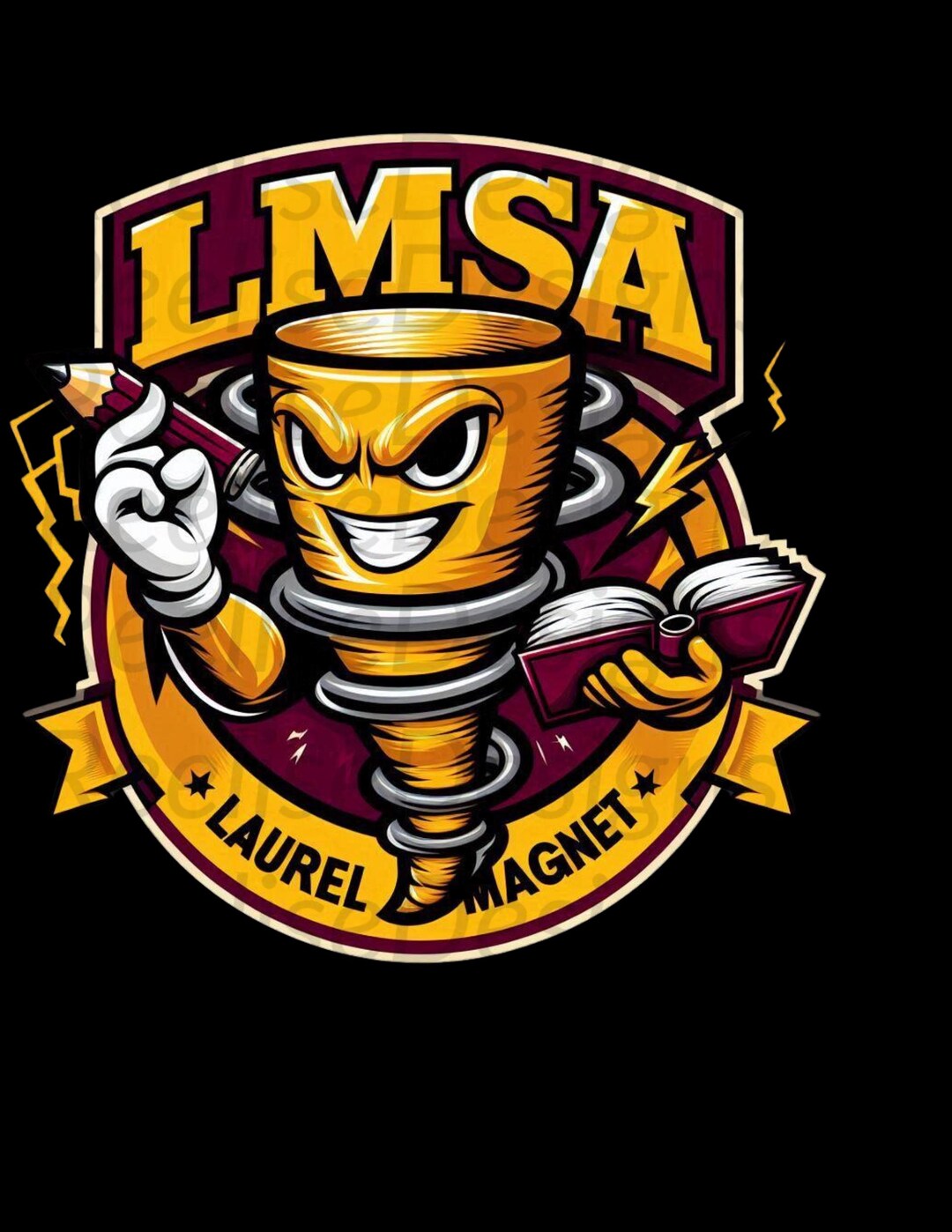 Laurel Magnet/school Logo/laurel School/lmsa - Etsy