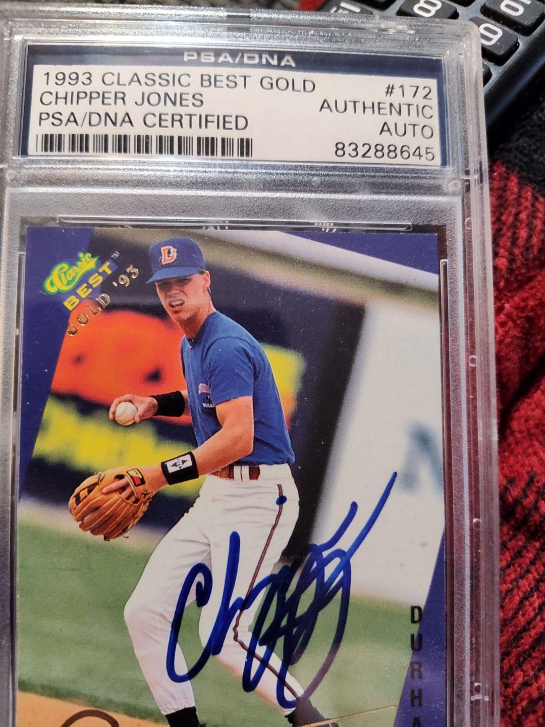 1993 Classic Best Gold PSADNA CHIPPER JONES Signed !!! - Etsy