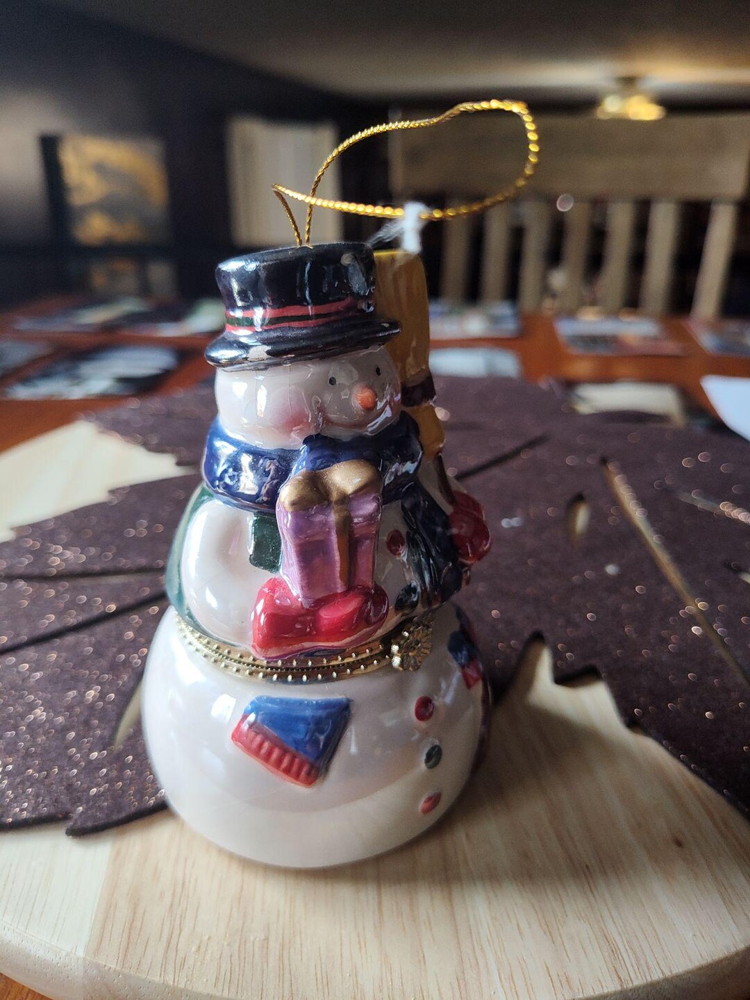 Snowman Music Box {see the Pic} Opens up With Rotation !!! - Etsy
