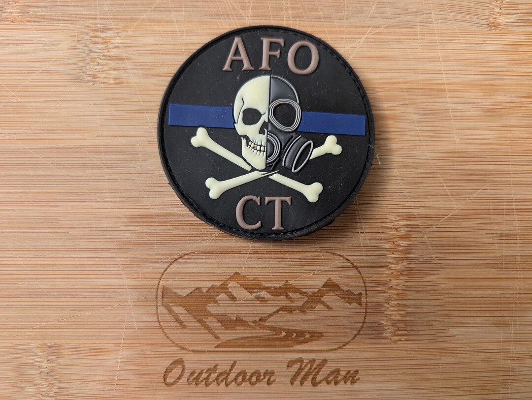 AFO CT Skull and Crossbones Morale Patch – Tactical Military Velcro ...