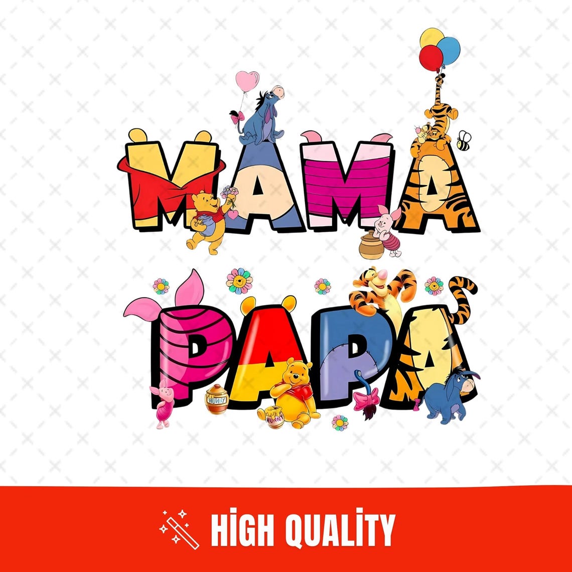 Mama and Papa Pooh Png, Mama Papa Png, Winnie the Pooh Mom and Papa Png ...