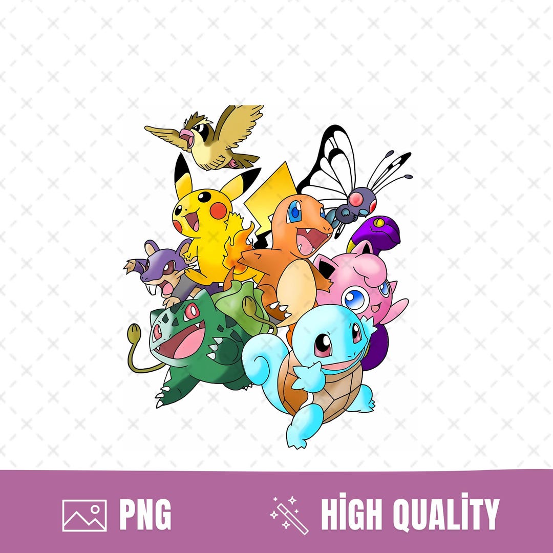 Pokemon Png, Pokemon Design Png, Pikachu Png Cricut & Silhouette ...