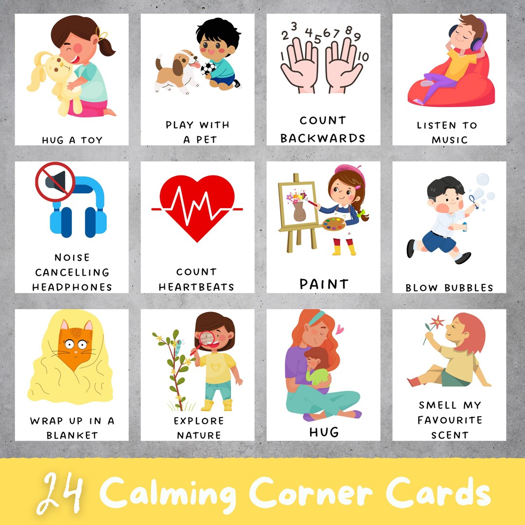 Calming Strategies Cards for Kids – Printable Self-regulation Tools ...