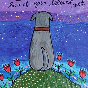 Greeting Card : Beloved Dog | Etsy