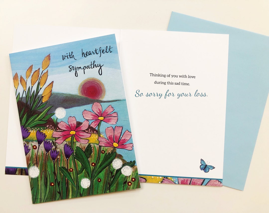 Carte de voeux : Sincère sympathie - Etsy France