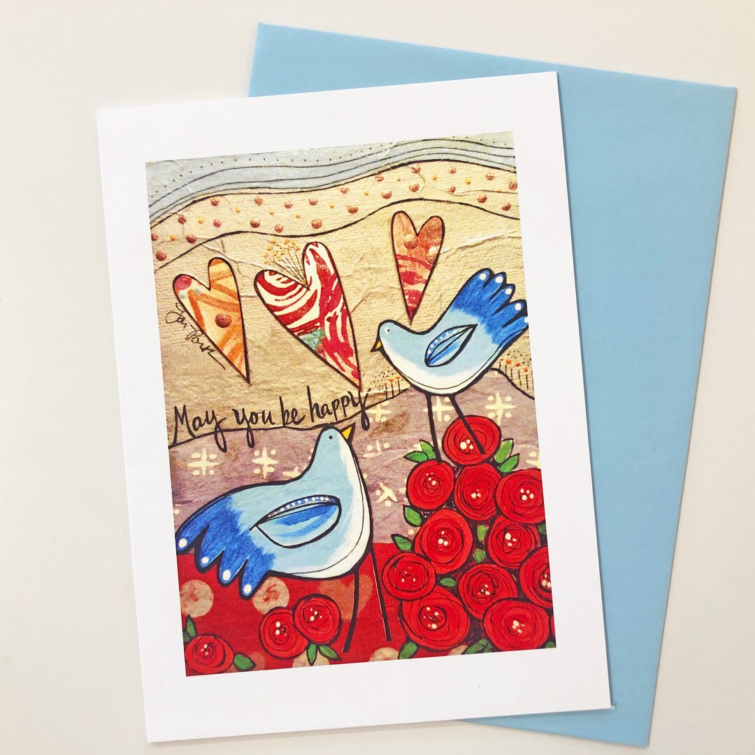 Greeting Card May You Be Happy - Etsy