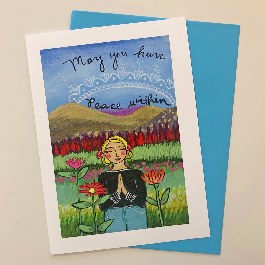 Greeting Card : Peace Within - Etsy