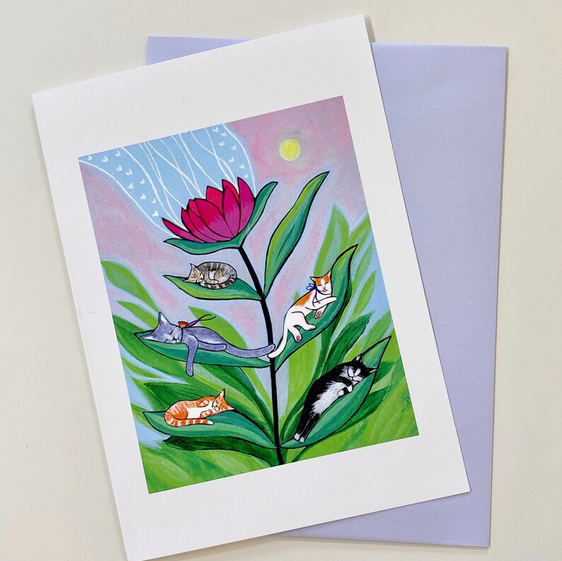 Greeting Card : Cat Naps - Etsy