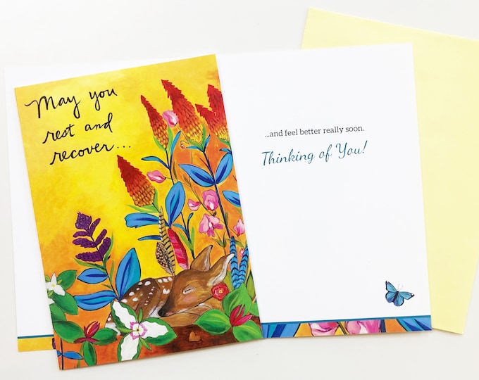 Greeting Card : Rest and Recover - Etsy