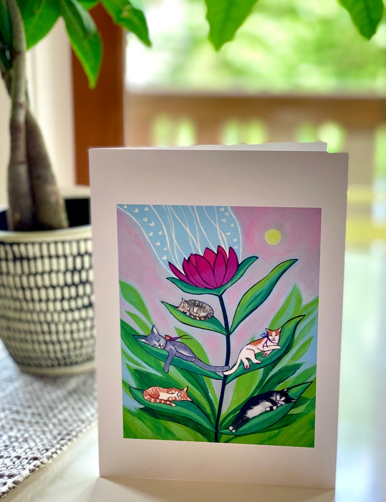 Greeting Card : Cat Naps - Etsy