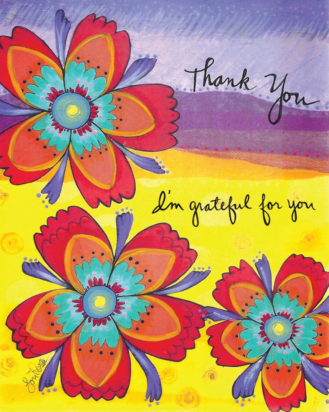 Greeting Card : Grateful for You | Etsy