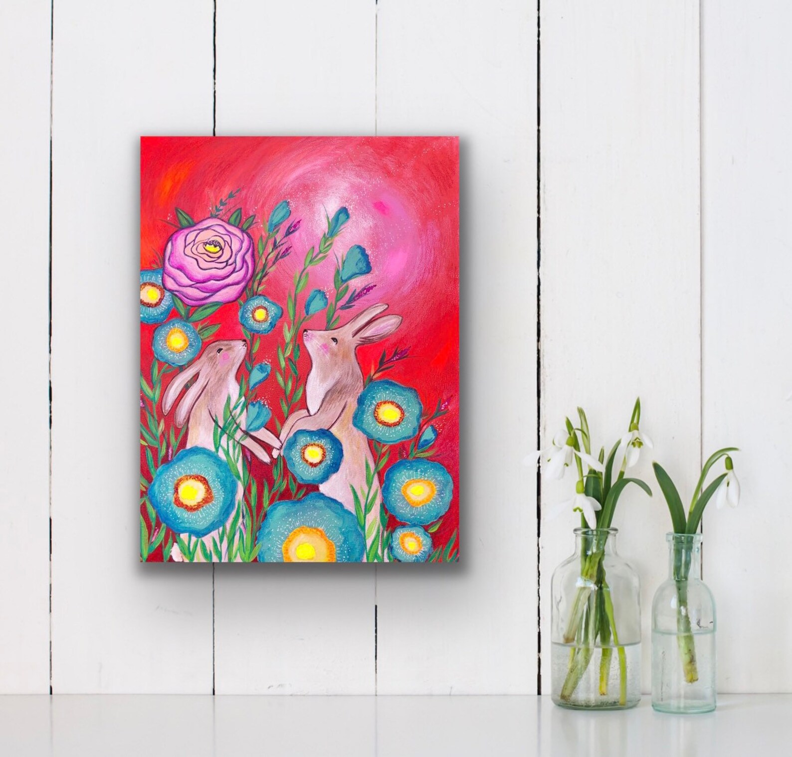 Giclée Canvas Print : Just Pause size 9 X 12 - Etsy