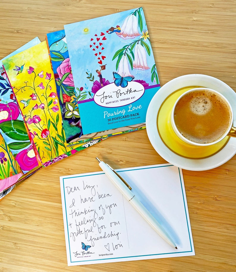 Pouring Love Post Card Pack : 30 Postcards Size 4.25 X 6 - Etsy
