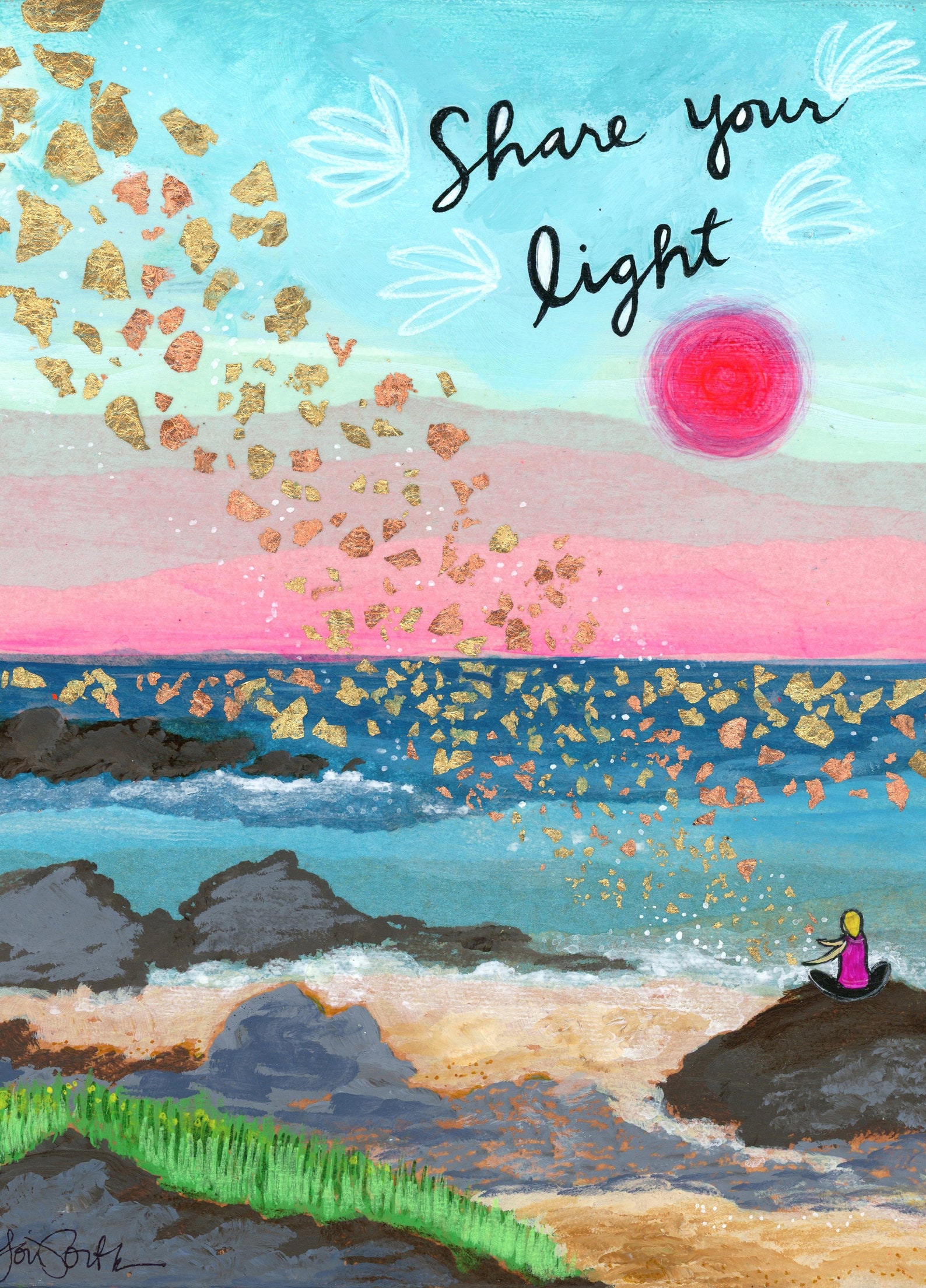 Flat Print : Share Your Light 8x10 | Etsy