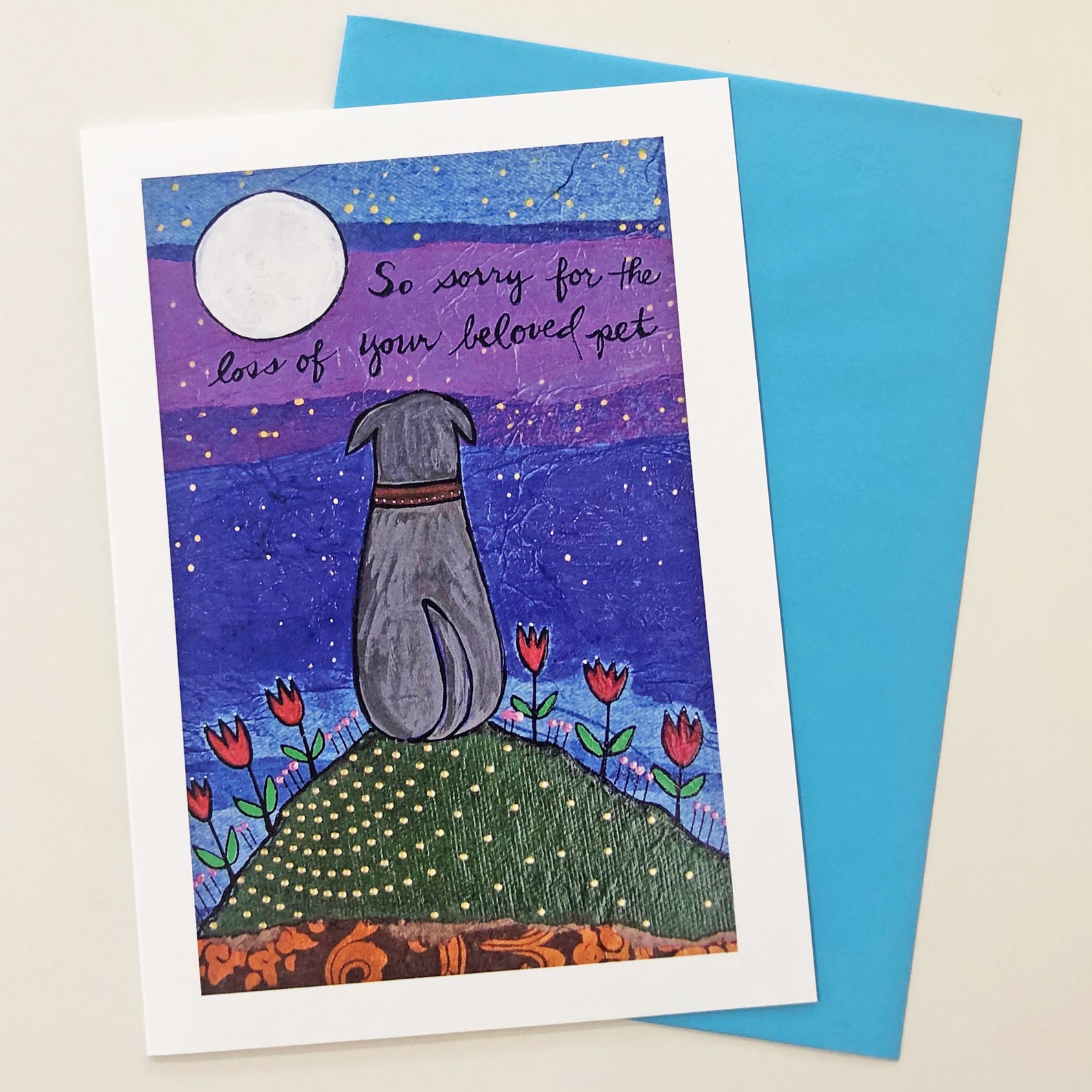 Greeting Card : Beloved Dog - Etsy