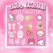 Discord Template W/ 250 PINK EMOTES PACK | for Discord and Twitch ...