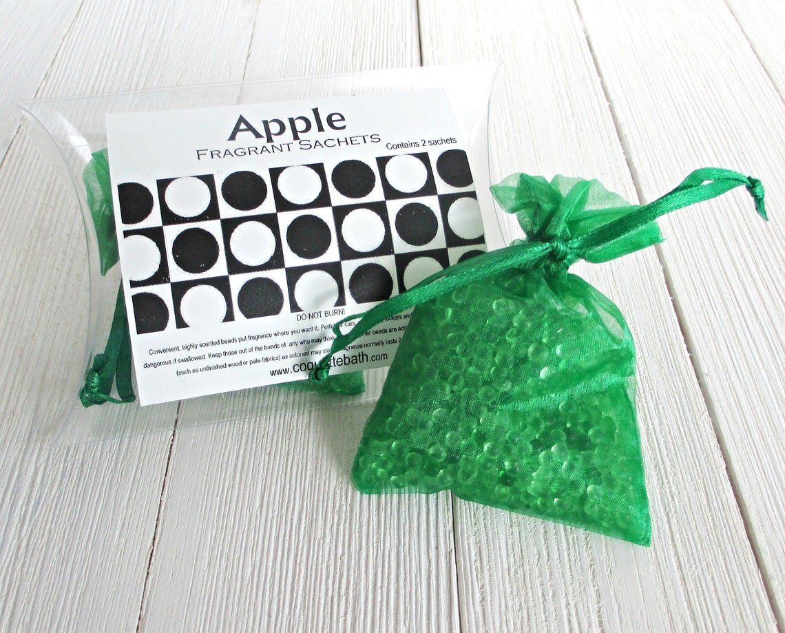 Apple Sachets Aroma Beads Set of 2 Highly Fragranced Organza - Etsy