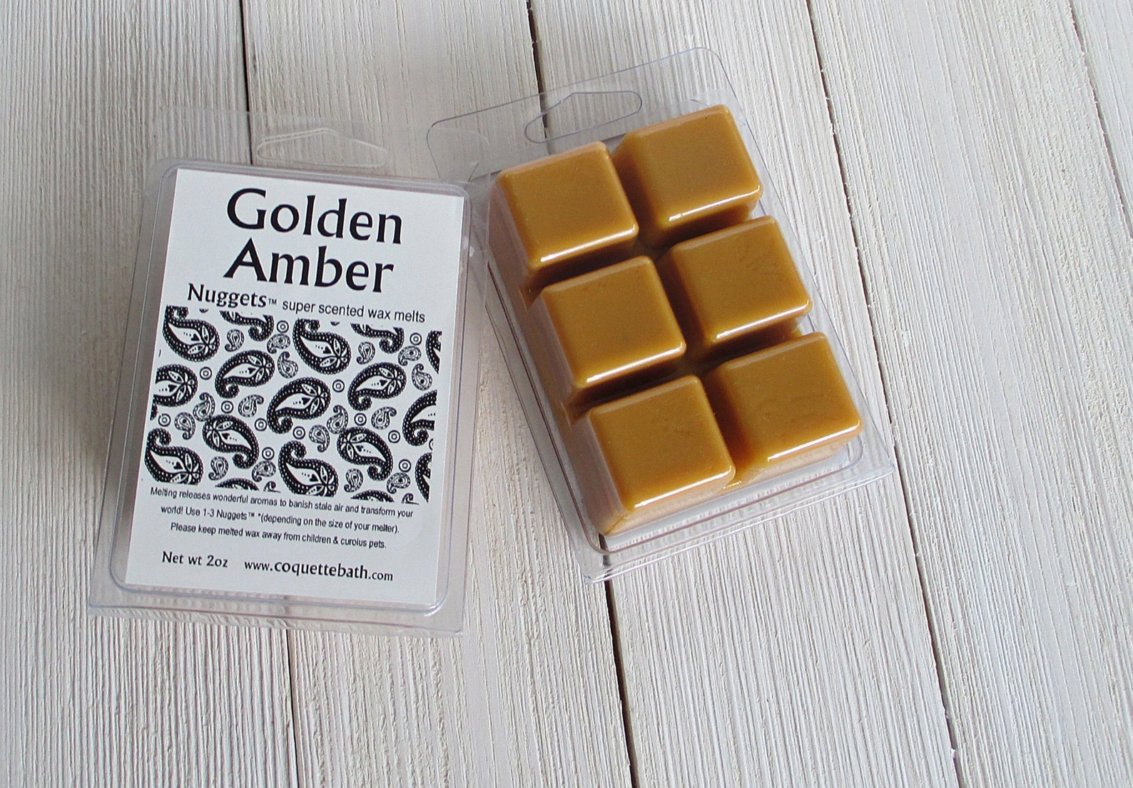 Golden Amber Wax Tarts Choice of Size Nuggets Strong Scented | Etsy