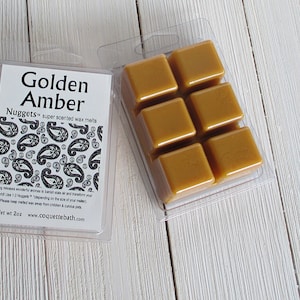 Golden Amber Wax Tarts, Choice of Size, Nuggets Strong Scented Wax ...