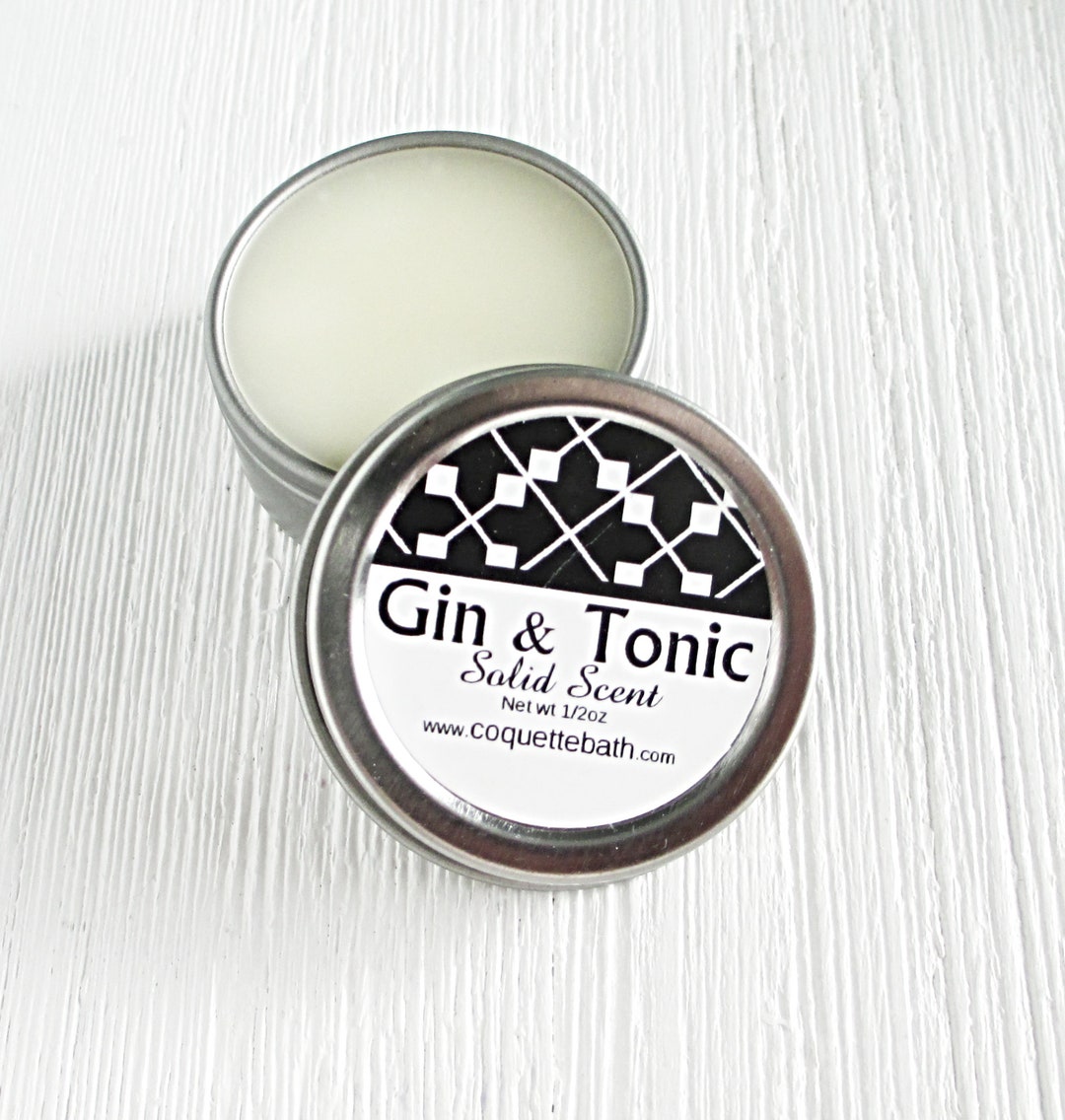 Gin & Tonic Solid Scent, Concentrated Solid Perfume, 1/2oz Twist Lid ...