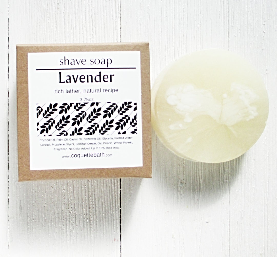 Lavender Shave Soap, Pick Size, Rich Creamy Lather for That Close Shave ...
