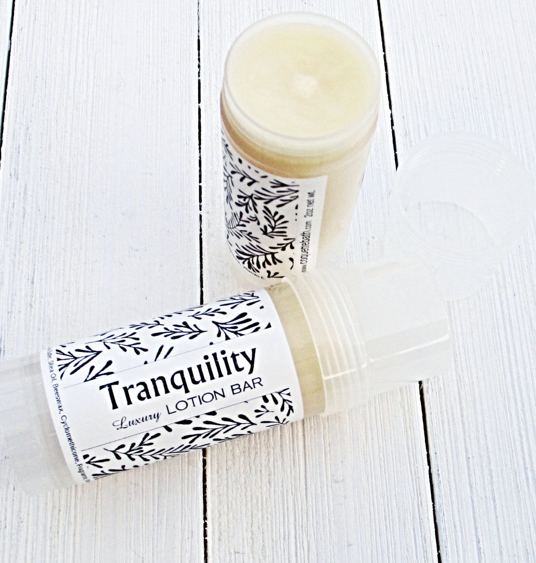 Tranquility Lotion Bar, Shea and Cocoa Butter Solid Lotion, Intense ...