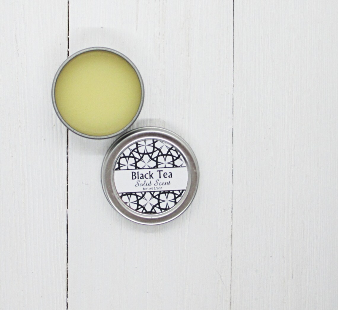 Black Tea Solid Scent Concentrated Body Fragrance 1/2oz - Etsy