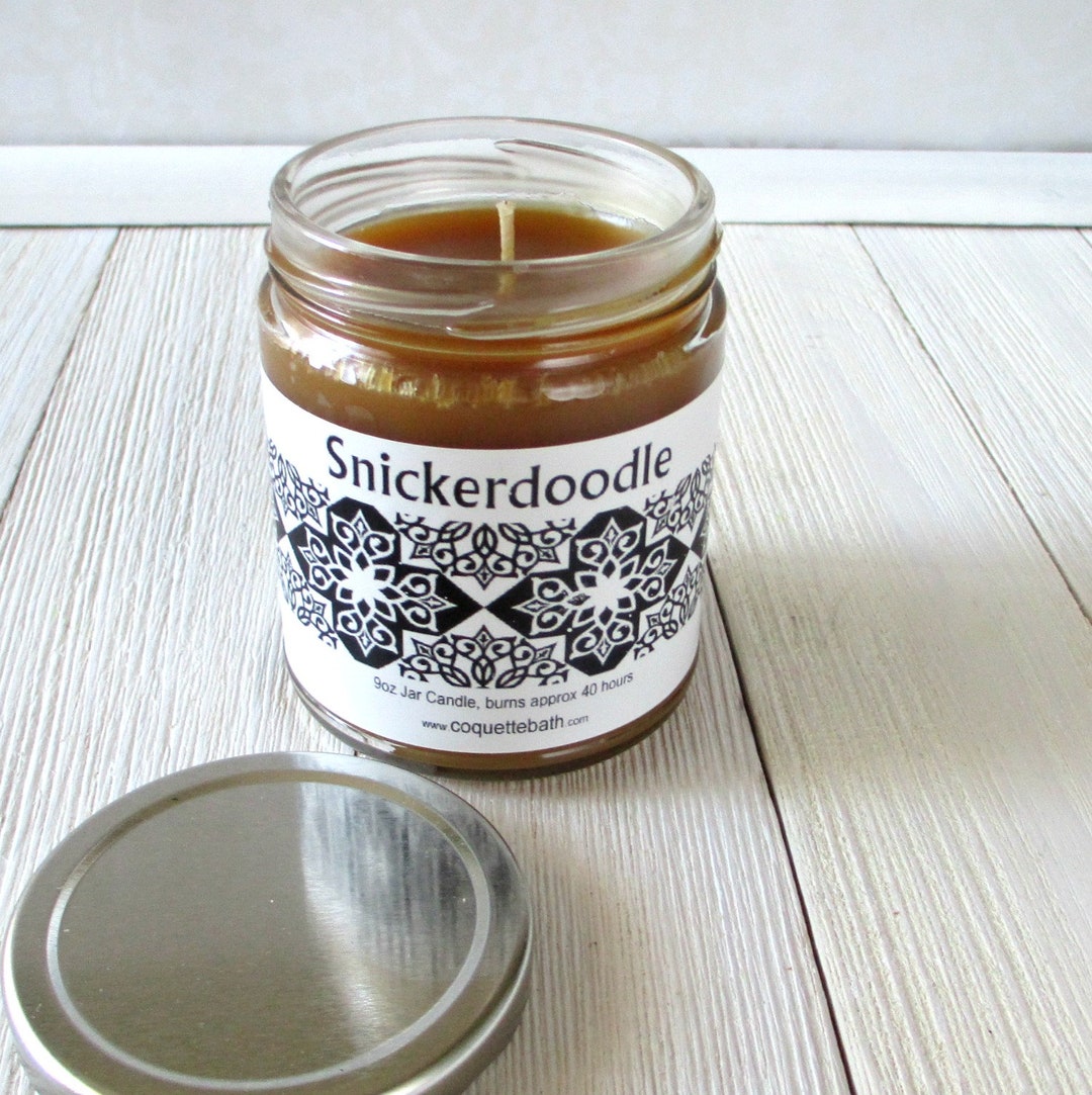 Snickerdoodle Candle 6oz Tin or 9oz Jar Strongly Scented - Etsy