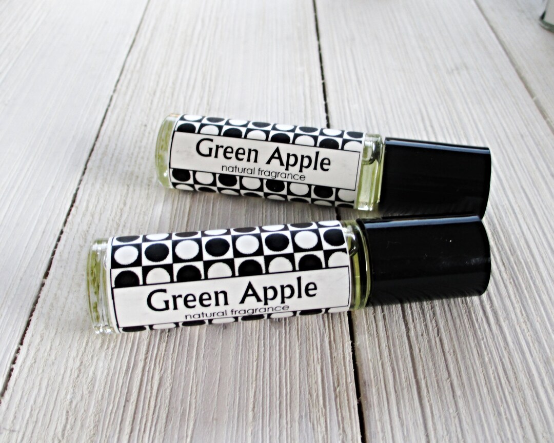 Green Apple Perfume, 1/3oz Roll On, Crisp Realistic Fruity Fragrance ...