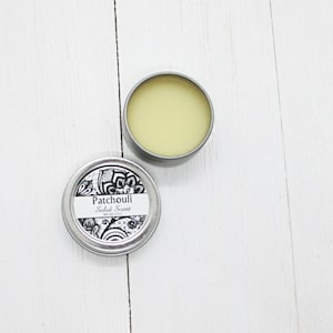 Patchouli Solid Scent, Concentrated Body Fragrance, 1/2oz Twist Lid Tin, Natural Body Perfume ...