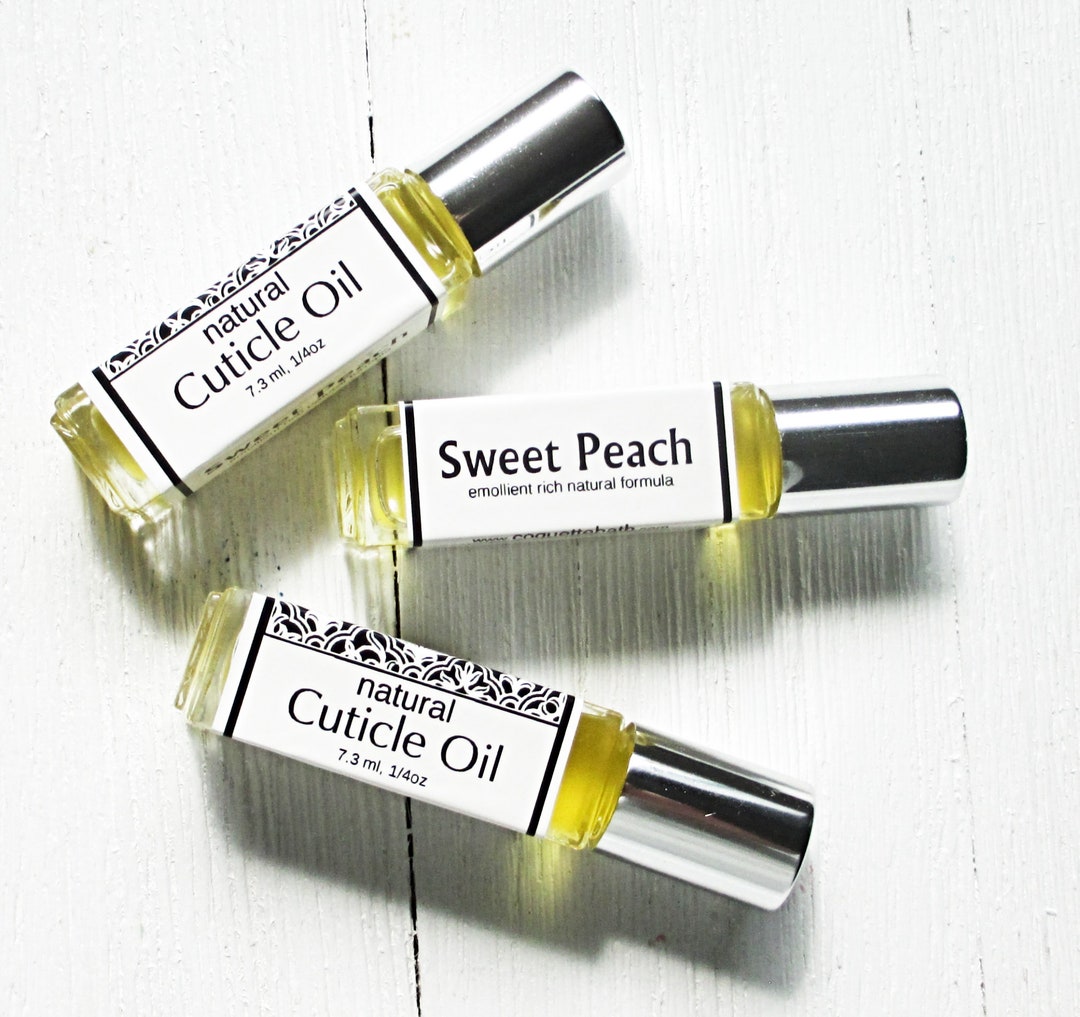 Natural Cuticle Oil, Sweet Peach Flavored, Emollient Rich Formula for ...