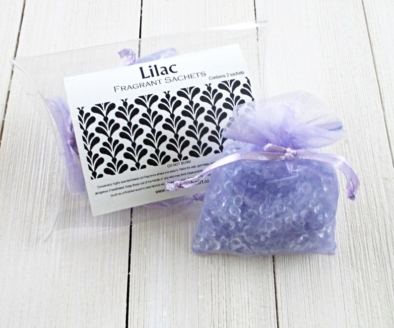 Lilac Sachets Aroma Beads Set of 2 Highly Fragranced Organza - Etsy