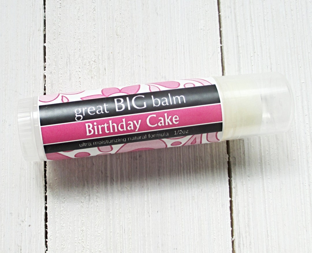 Birthday Cake Great BIG Lip Balm, Jumbo Balm, Giant XL Lip Stick ...