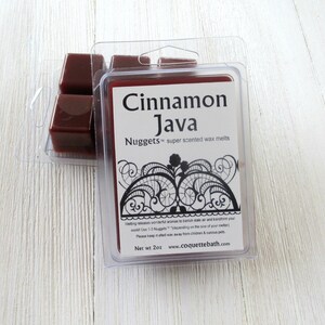 Cinnamon Java Wax Melts, Nuggets, Strongly Scented Traditional Wax Tarts, Spice Coffee Fragrance ...