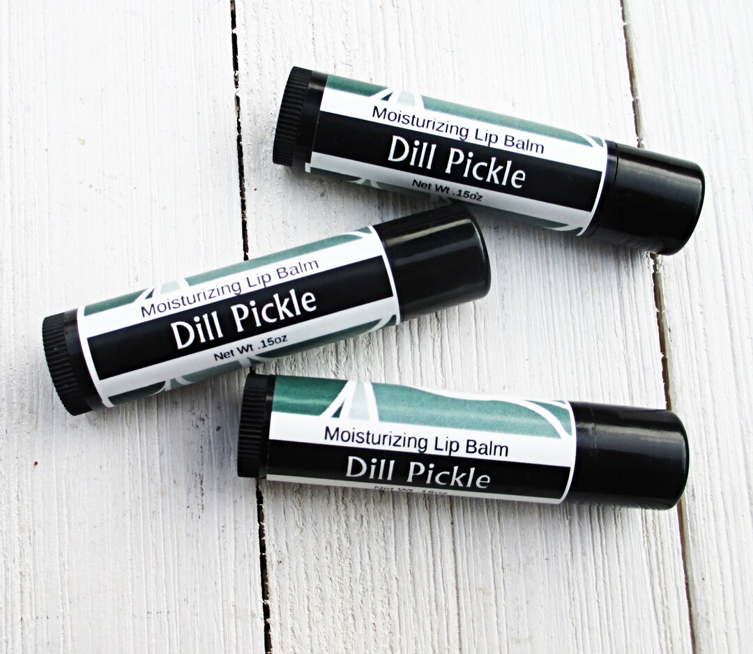 Dill Pickle Flavored Lip Balm, Ultra Moisturizing Recipe, .15oz Twist ...