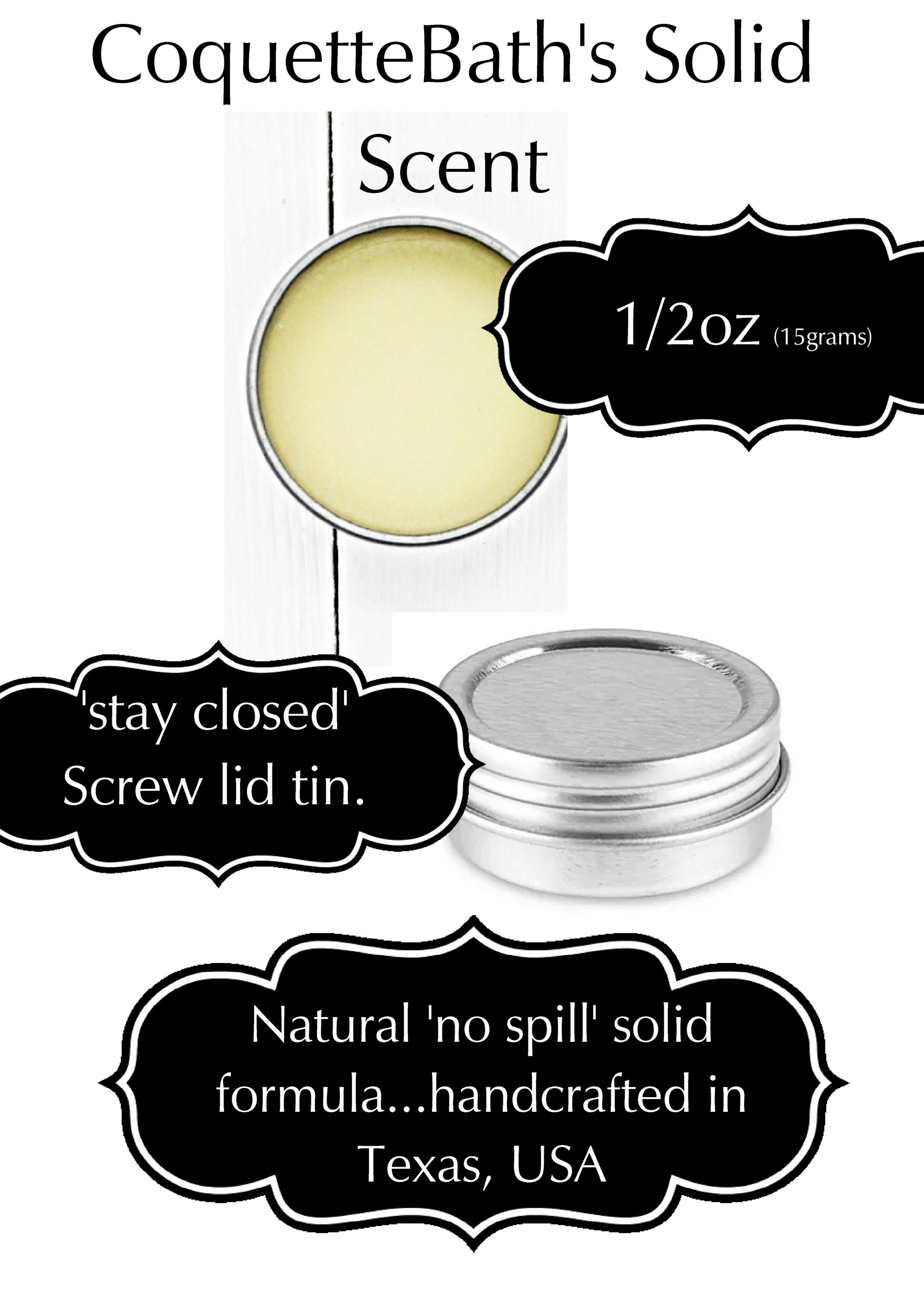 Black Tea Solid Scent Concentrated Body Fragrance 1/2oz - Etsy