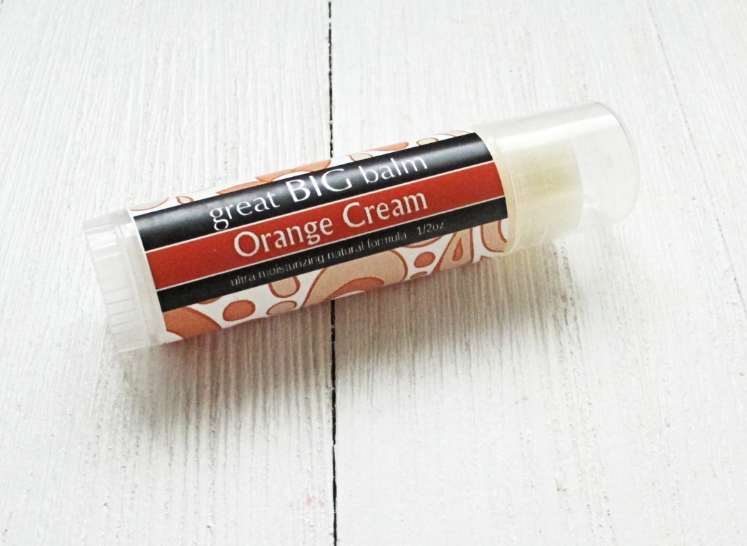 Orange Cream Great BIG Lip Balm, Jumbo Balm, Giant XL Lip Stick ...