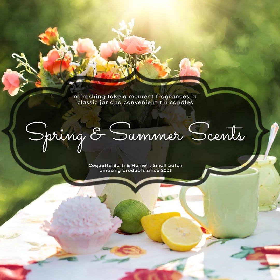 Spring & Summer Scented Candles, Pick Size, Realistic Fragrances ...