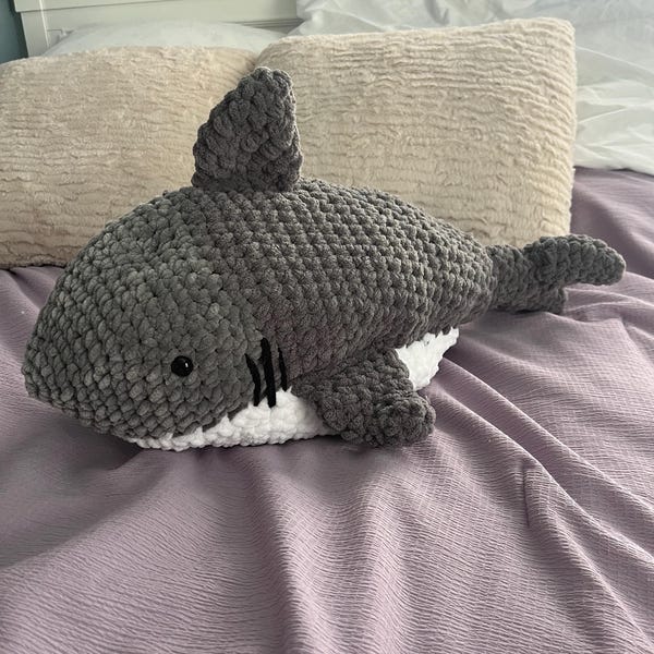 Crochet Shark Plushie - Etsy