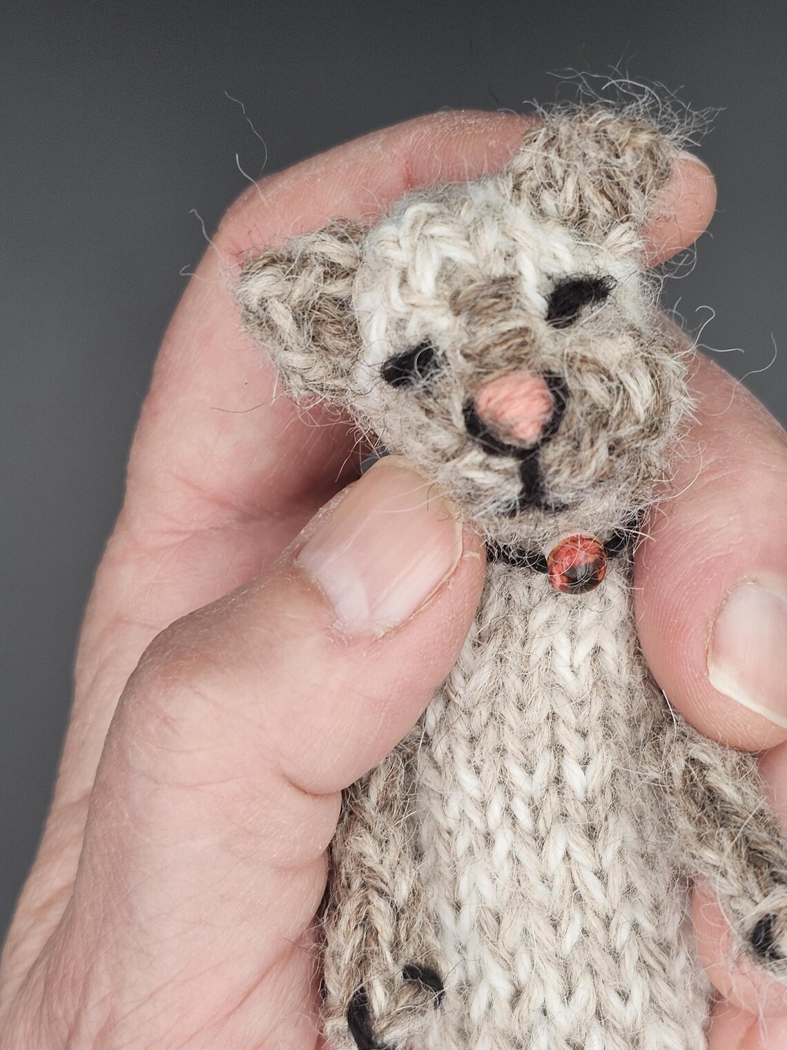 Tiny Cat Knitting Pattern – Small Knit Cat Toy PDF – Miniature Animal ...