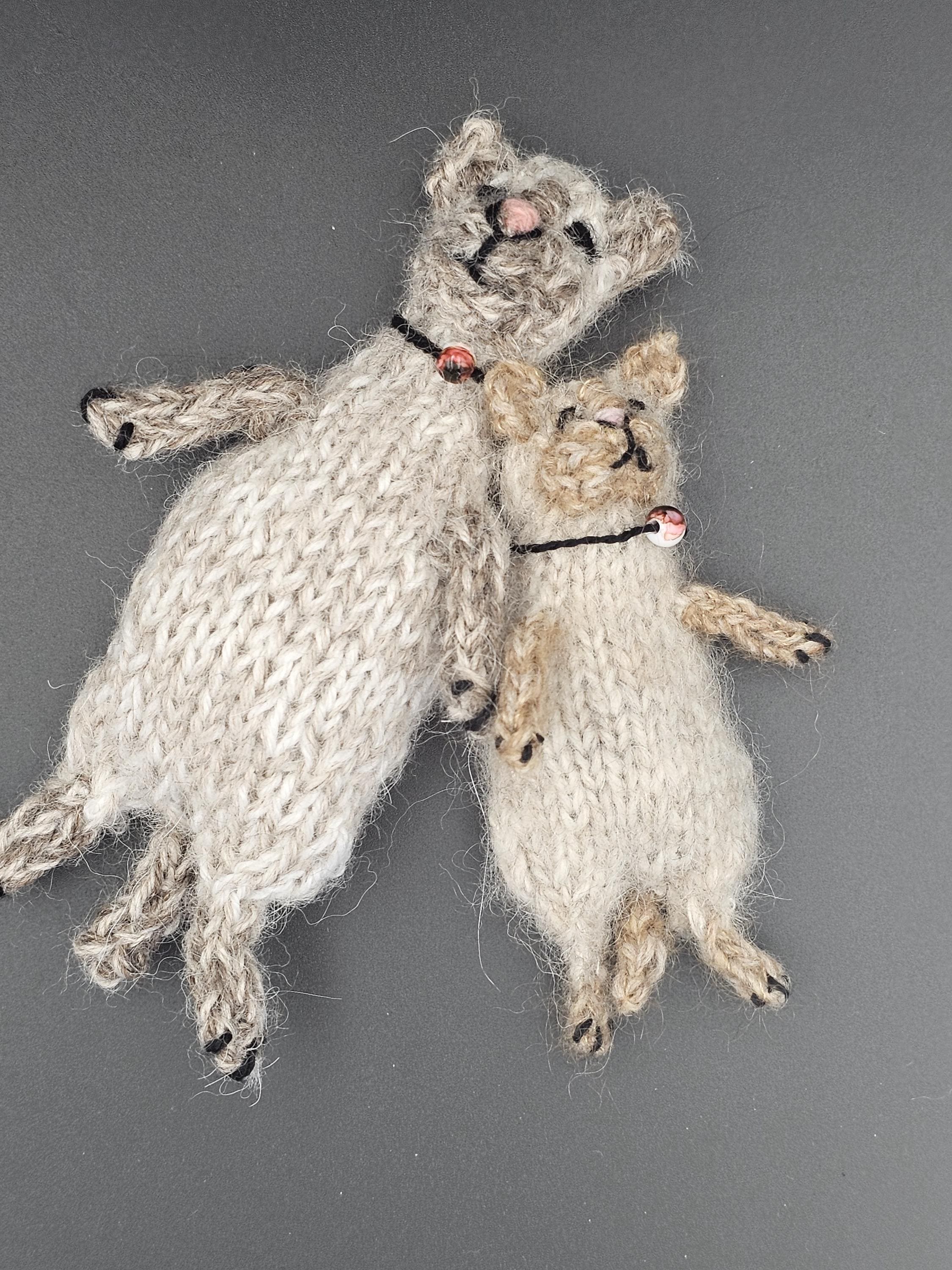 Tiny Cat Knitting Pattern – Small Knit Cat Toy PDF – Miniature Animal ...