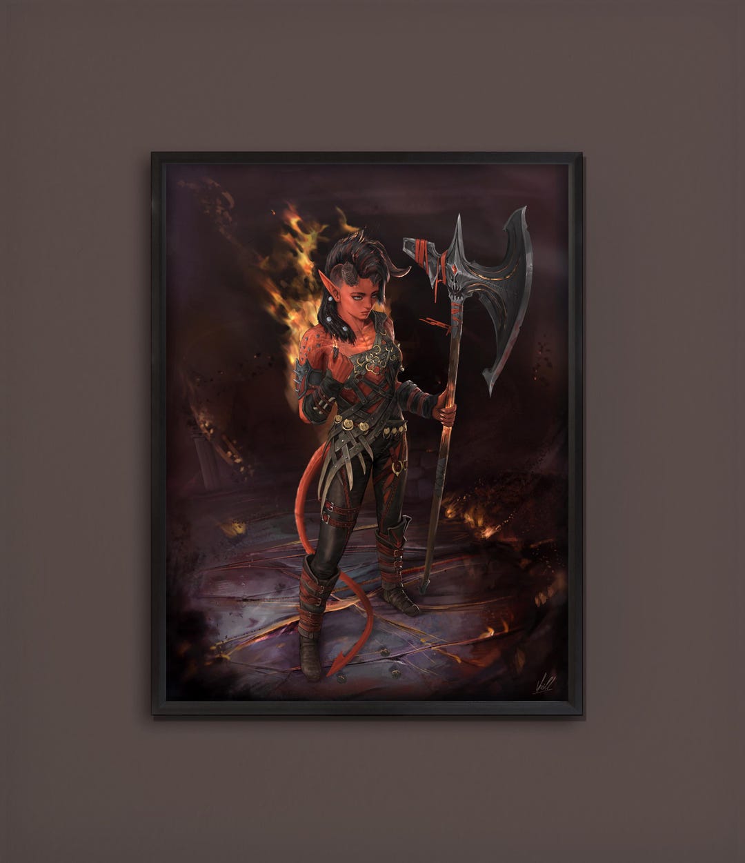 Karlach Baldur's Gate 3 Fan Art Poster - Etsy