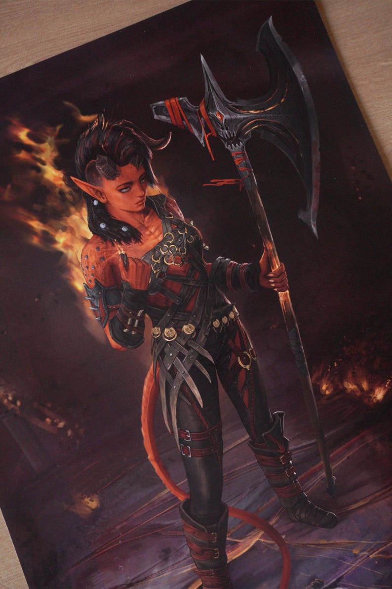 Karlach Baldur's Gate 3 Fan Art Poster - Etsy