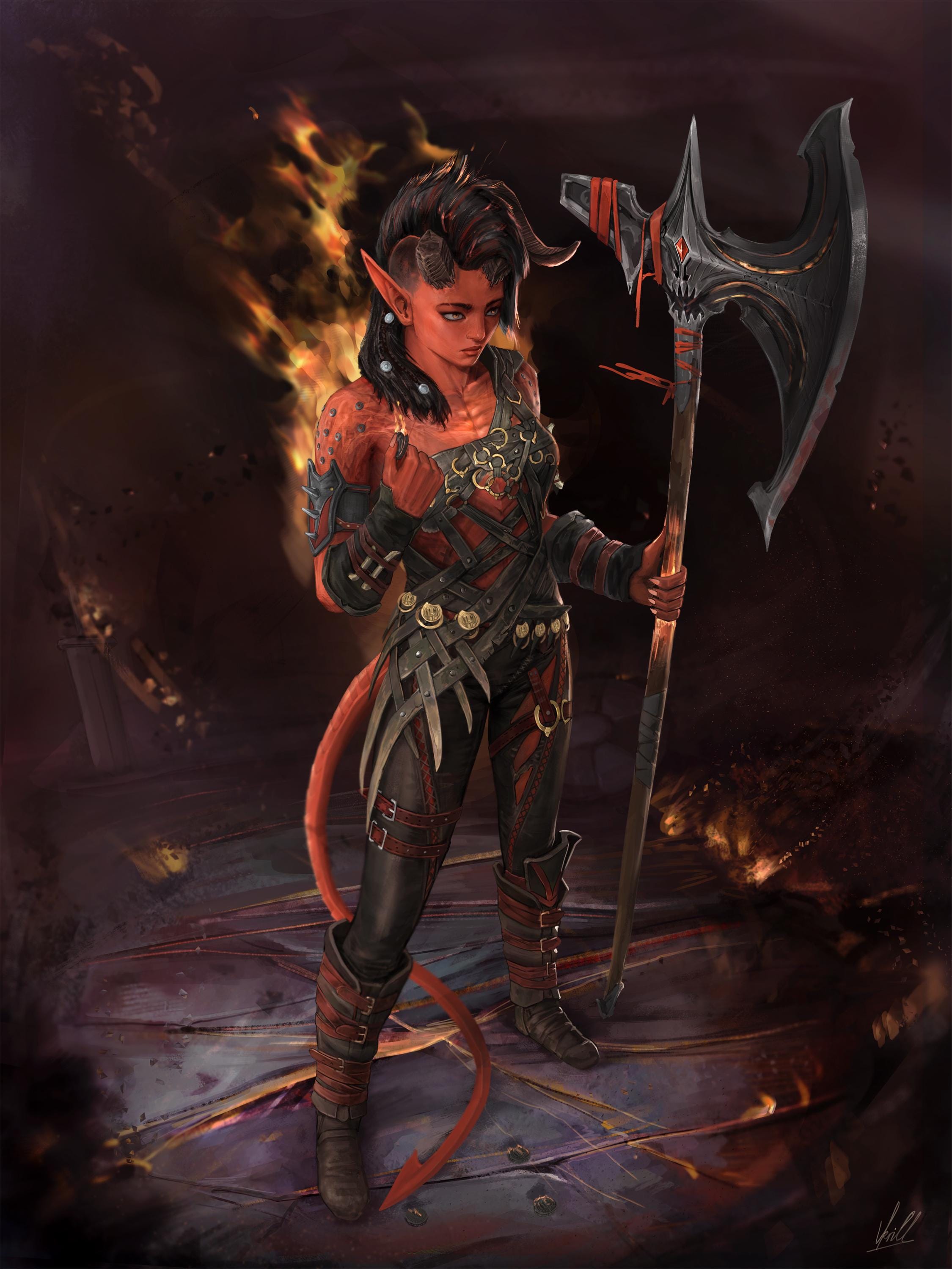 Karlach Baldur's Gate 3 Fan Art Poster - Etsy