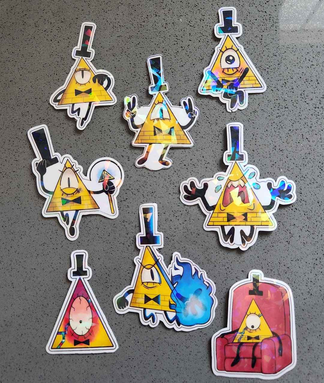 Bill Cipher | Holographic Stickers | Set 1 - Etsy