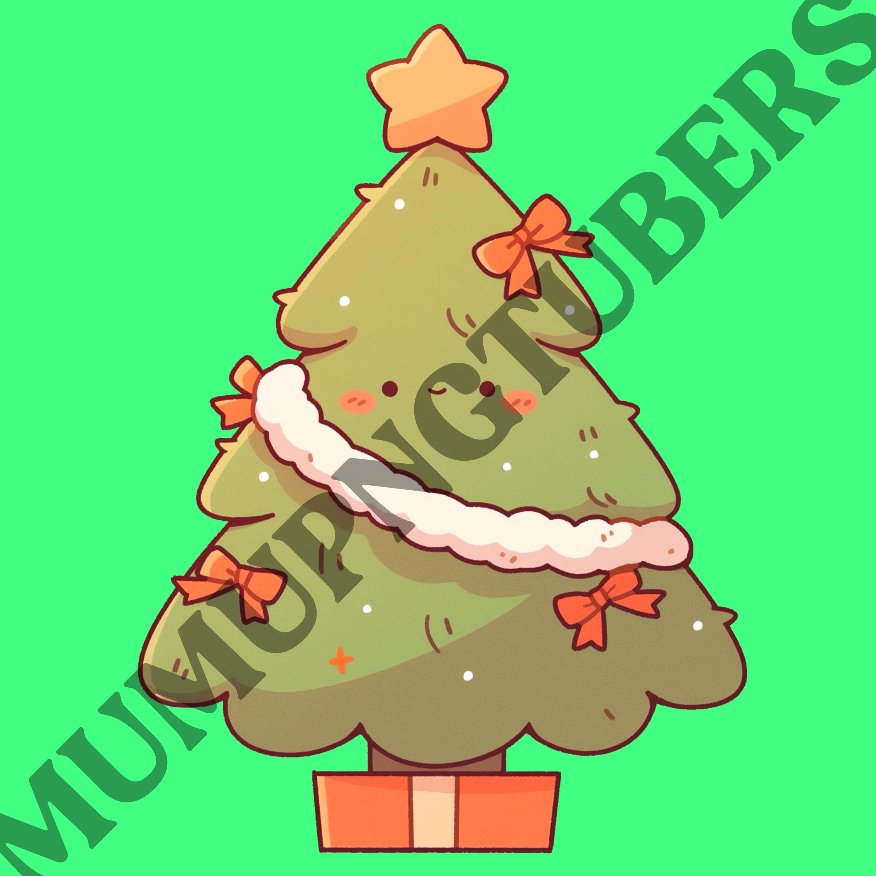 Cute Pngtuber Model | Xmas Tree Pngtuber Premade Model | Veadotube Model | PNG Tuber | Vtuber ...