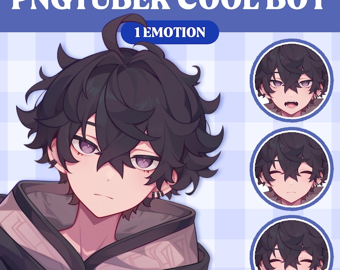 Cute Pngtuber Model | Anime Boy Pngtuber Premade Model | Veadotube ...