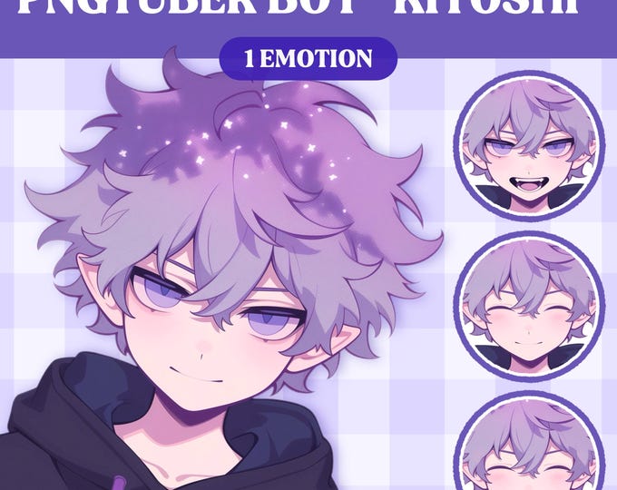 Cute Pngtuber Model | Anime Boy Pngtuber Premade Model | Veadotube ...